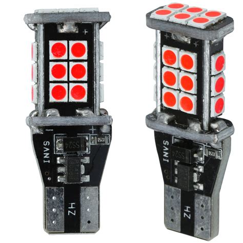 Żarówka Interlook T15 24smd 3030 Canbus Red W16w 1 Szt • Cena Opinie