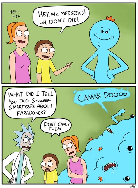 Rick And Morty Meme Rick And Morty Comic Mister Meeseeks