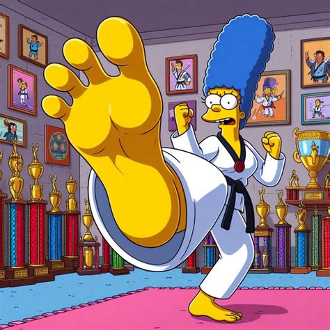Marge Simpson Karate Champ By Gradbulle On Deviantart