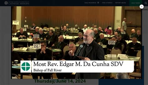 Usccb June Assembly Roman Catholic Diocese Of Fall River