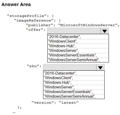Hotspot You Plan To Deploy 20 Azure Virtual Machines By Using An Azure Resource Manager