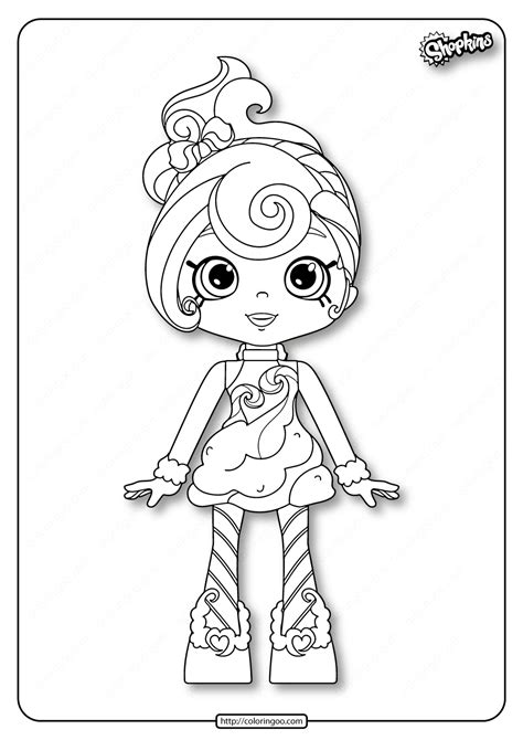 Shopkin Lollipop Coloring Pages 2025