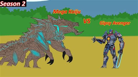 Gipsy Avenger Vs Mega Kaiju Hakuja Lever 6 Pacific Rim 2 Battle Part