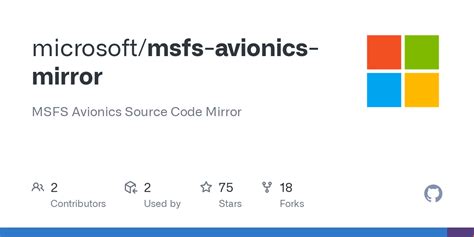 Github Microsoftmsfs Avionics Mirror Msfs Avionics Source Code Mirror