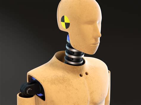 Crash Test Dummy Standing 3d Model Rigged Cgtrader