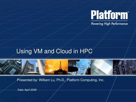 Ppt Using Vm And Cloud In Hpc Powerpoint Presentation Free Download Id 408613