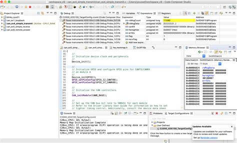 ccs launchxl f28379d can reading data into memory variable c2000 microcontrollers forum
