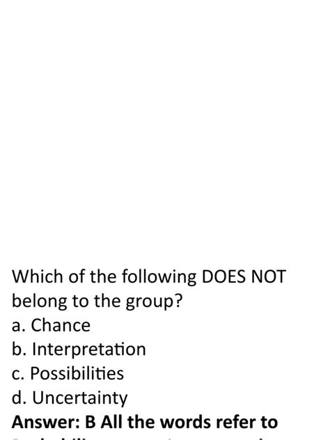 Illustrate Experiment Pdf Odds Probability