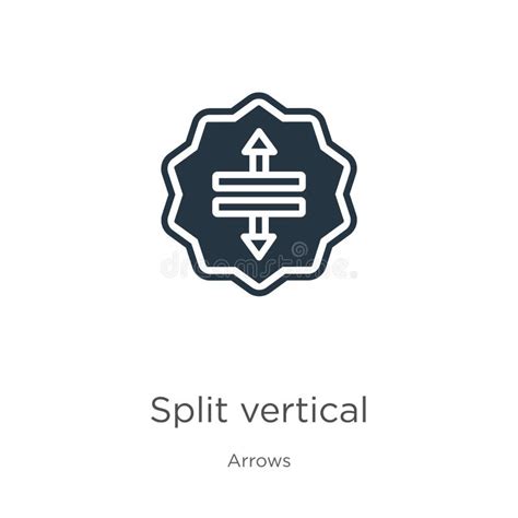 Split Vertical Icon Vector Trendy Flat Split Vertical Icon From Arrows Collection Isolated On