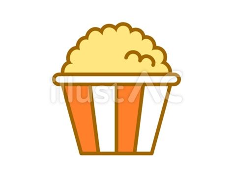 ポップコーン キャラメルイラスト No 2296417／無料イラストなら「イラストac」