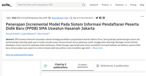 Penerapan Incremental Model Pada Sistem Informasi Pendaftaran Peserta
