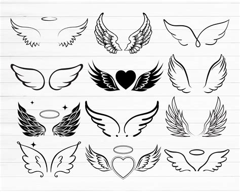 Sketches Of Angel Wings