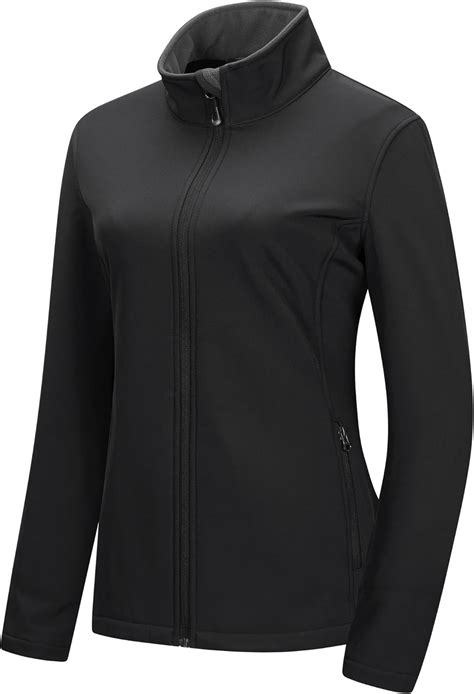 33000ft Womens Lightweight Softshell Jacket Fleece Lined Windbreaker
