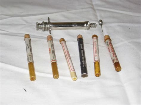 Hypodermic Tablets And Needle Six Containers Of Hypodermic T Flickr