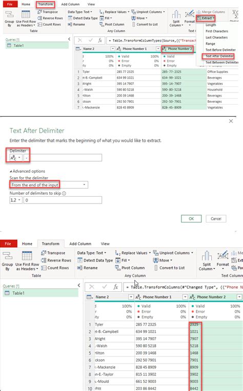 how to extract text in excel power query step by step guide