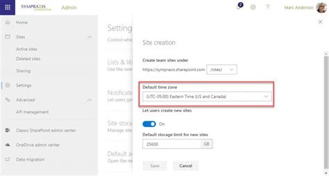 Set Default Site Time Zone In Office 365 Marc D Andersons Blog