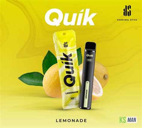 Ks Quik 800 พอตใช้แล้วทิ้ง 800 คำ กลิ่นเลม่อน Lemonade