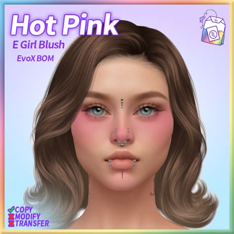 Second Life Marketplace ~tl~ Hot Pink E Girl Blush Evox Demo
