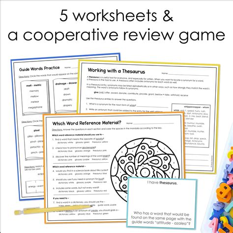 Word Reference Materials Activities Worksheets Library