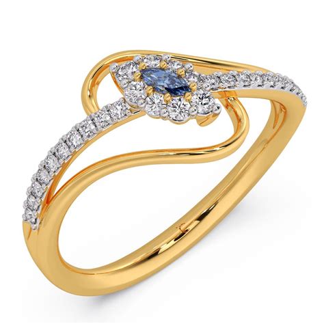 Diana Diamond And Gemstone Ring Candere By Kalyan Jewellers