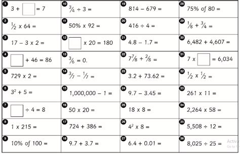 Year 6 Maths Arithmetic 185