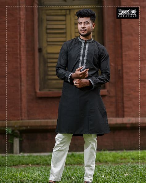 Eid Exclusive Embroidery Worked New Collection Mens Panjabi Sadakalo