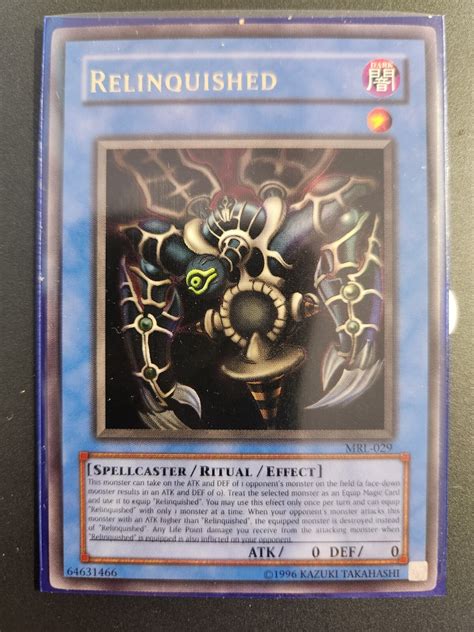 Yu Gi Oh Relinquished Magic Ruler Mrl 029 1st Edition Ultra Rare Nm Ebay