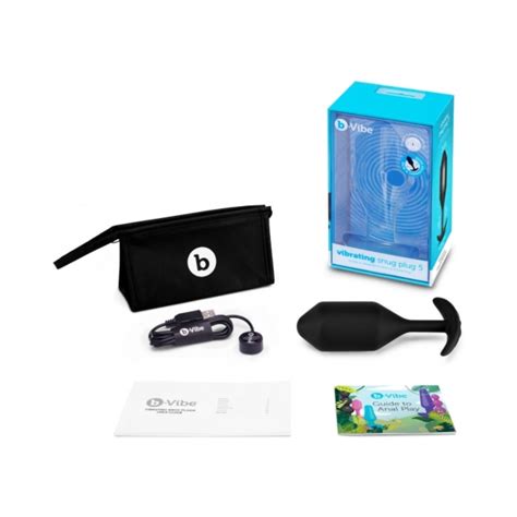 B Vibe Vibrating Snug Plug Xxlarge Black