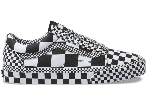 Vans Old Skool All Over Checkerboard Mens Sneakers Us