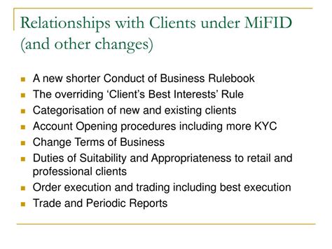 Ppt Mifid Powerpoint Presentation Free Download Id505799