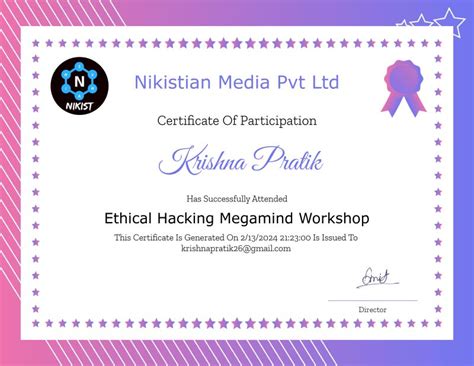 Krishna Pratik On Linkedin Ethicalhacking Cybersecurity Professionaldevelopment