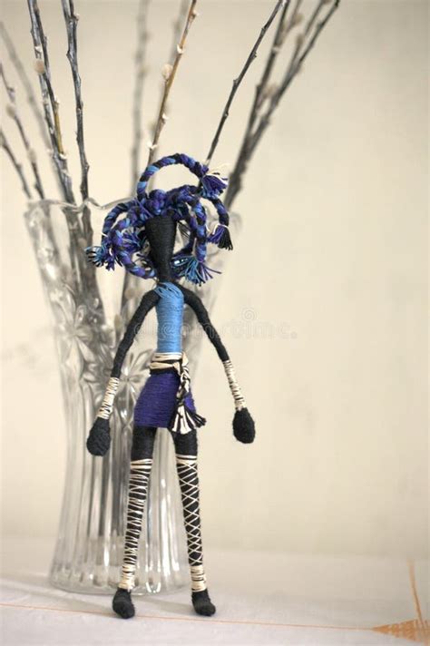 Blue Handmade Doll From The Wire Stock Image Image Of Doll Person 342549781