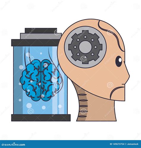 Artifical Intelligence Icons Concept Cartoon Vector Illustration 149673754