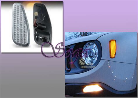For 2015 2021 Jeep Renegade Clear Smd 4 Lines Led Side Marker Signal