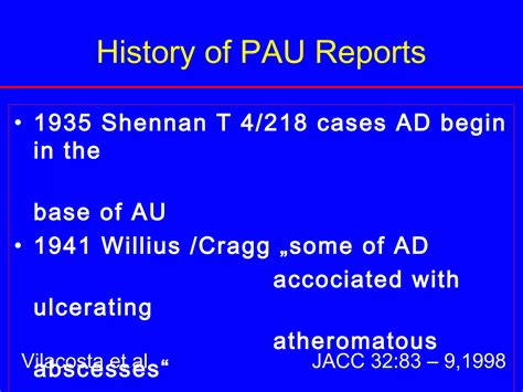Aortic Ulcer Intramural Hematoma Aortic Dissection Ppt