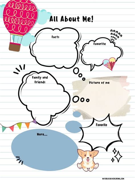 All About Me Poster Preschool Free Printable Printable Free Templates