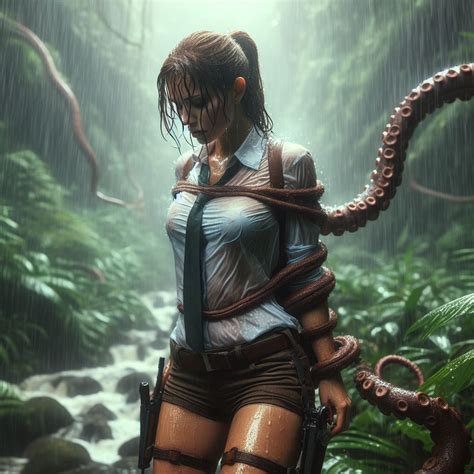 Lara Croft Vs Tentacles By Tietiedties On Deviantart