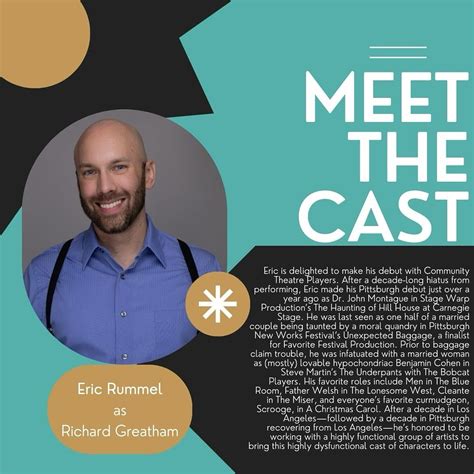 Community Meet The Cast Of Hay Fever Introducing Eric Rummel Who Is