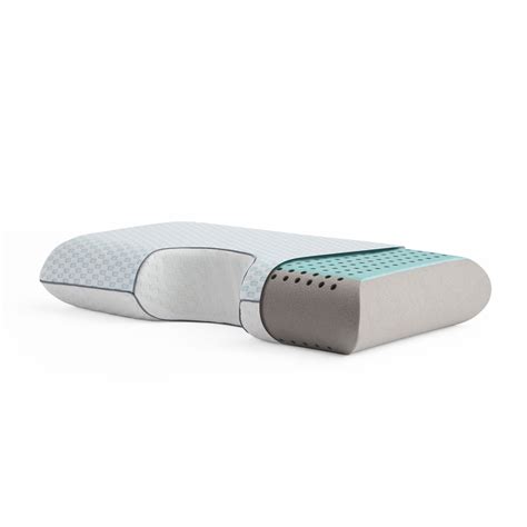 Bamboo Charcoal Shoulder Cut Out Reversible Cooling Pillow By Weekender