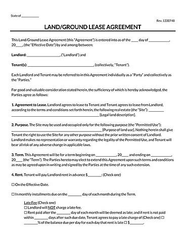 Free Land Farm Lease Agreement Templates Word Pdf