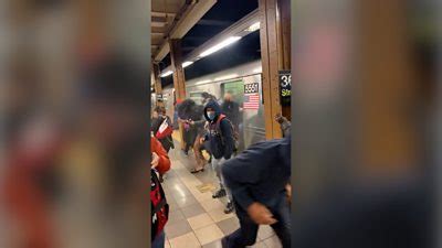 Brooklyn Shooting Footage Shows Panicked Crowds On Nyc Subway Bbc News