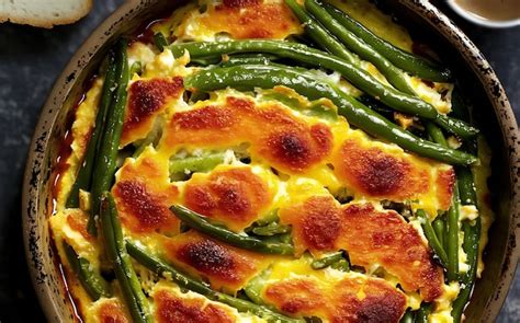 Premium Photo Capture The Essence Of String Bean Casserole In A Mouthwatering Food Photography