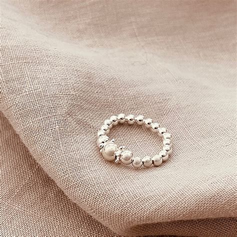 Silver Ball Stacking Ring Womans Ts Evy Designs