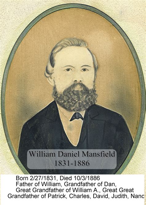 William Daniel Mansfield 1831 1886 Find A Grave Memorial