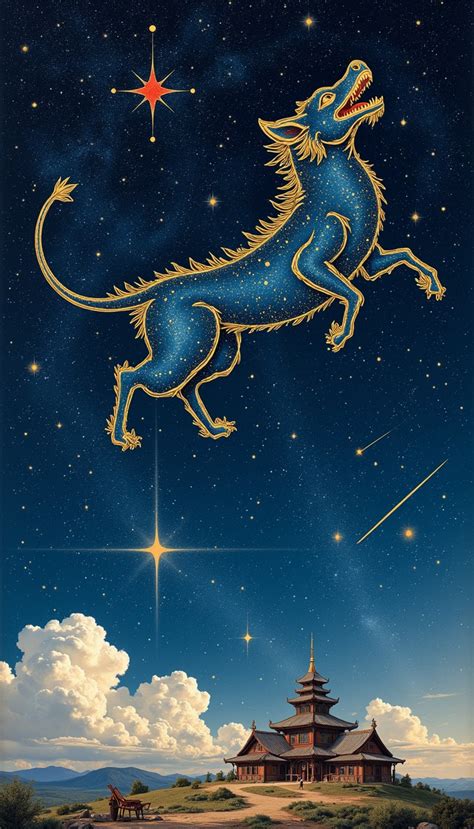 Free Celestial Dragon Rises Image Dragon Constellation Stars