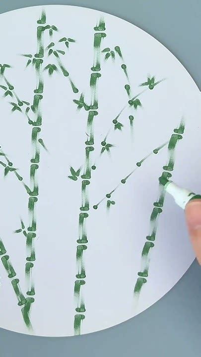 这样画竹子超简单🎋，用丙烯马克笔轻松完成，和孩子一起来试试吧亲子手工 儿童创意美术 创意手工 幼儿园手工 儿童画 Youtube