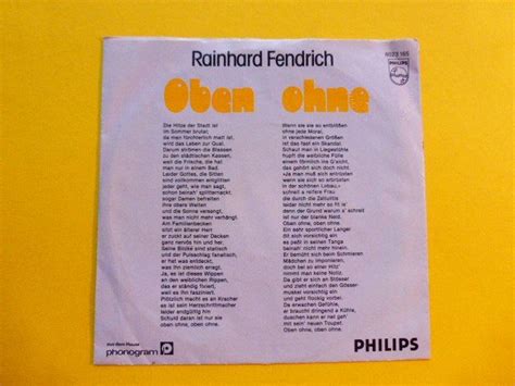 Rainhard Fendrich Oben Ohne Doccasion à Zürich Pour Chf 3 Avec Livraison Acheter Sur