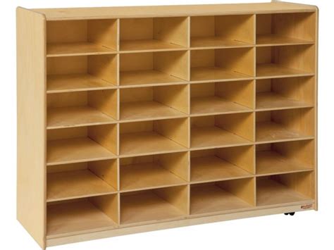 Mobile Cubby Storage 24 Cubbies Wde 46009 Preschool Cubbies