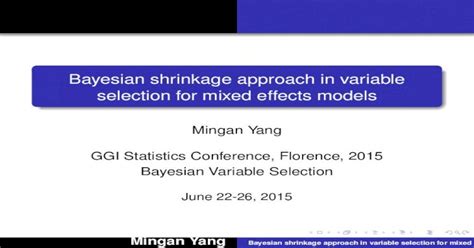 Pdf Bayesian Shrinkage Approach In Variable Selection For Theory