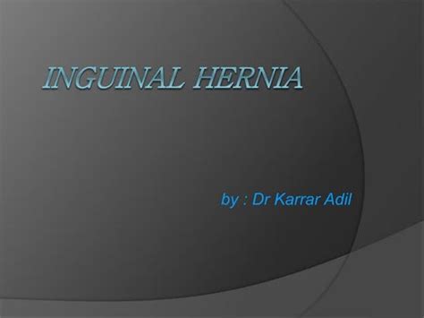 Pathophysiology Of Inguinal Hernia Doc